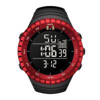 China Buckle Design LCD Digital Watch For Couple Touch Alarm Clock for sale
