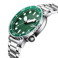 China Fashion Casual Men Sports Quartz Watch Water Ghost Watches Green Color for sale