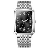 China Stainless Steel Luxury Military Quartz Watch Square Metal Watches For Men for sale