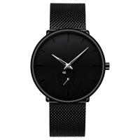 China Fashion Unisex Quartz Wrist Watch With Stainless Steel Mesh Band for sale