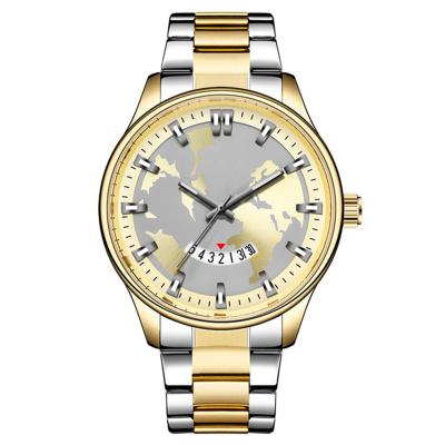 China Outdoor Sports Quartz Watch Waterproof with Calendar Steel Band Multi Function for sale