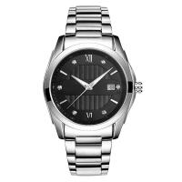 China Automatic Mechanical Men'S Business Diamond Studded Watch With Steel Belt for sale
