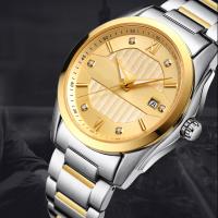 China Automatic Mechanical Men'S Business Diamond Studded Watch With Steel Belt for sale