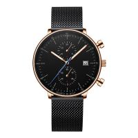 China Men'S Luxury Business Casual Leather Strap Quartz Wrist Watch Initial for sale
