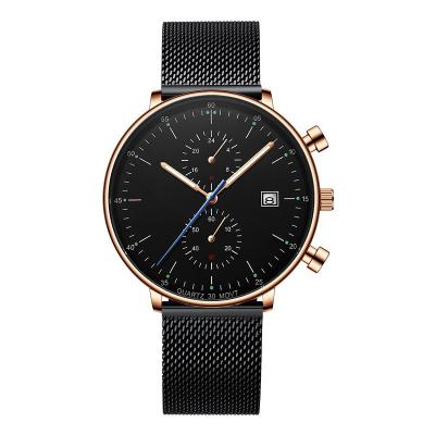 China Men'S Luxury Business Casual Leather Strap Quartz Wrist Watch Initial for sale