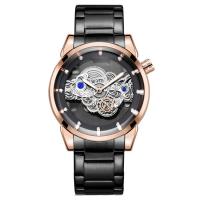 China Hollow Out Non Mechanical Initial Automatic Quartz Watch 3ATM waterproof for sale