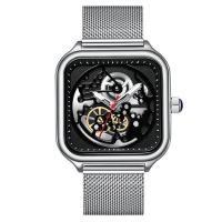 China Charm Hollow Mechanical Men's Watch Japan Movt Womens Square Quartz Watch for sale