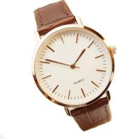 China Classic Diamond Quartz Leather Band Watches For Couple Designer for sale