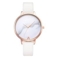 China Marbled Unscaled Women Leather Watch 30m Waterproof 182mm Strap for sale