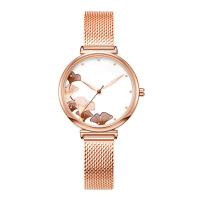 China 9mm Case Women Quartz Wrist Watch Symmetrical 3ATM Waterproof for sale
