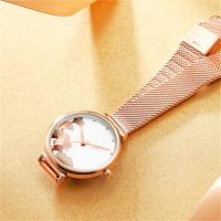 China 9mm Case Women Quartz Wrist Watch Symmetrical 3ATM Waterproof for sale