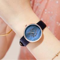 China 9mm Thickness Ladies Quartz Watch Sapphire Mineral Mirror 115mm Strap for sale