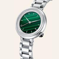 China SS316L Women Quartz Wrist Watch Mineral Glass Leather Strap for sale