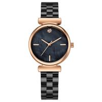China No Scale Water Drill Women Quartz Watch Dia 26.5mm Steel Buckle for sale