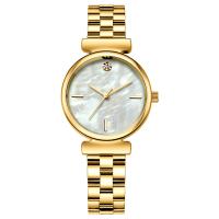 China No Scale Water Drill Women Quartz Watch Dia 26.5mm Steel Buckle for sale