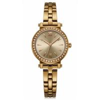 China Tempered Glass Alloy Wrist Watch Belt Female Waterproof Sandblasted Dial for sale