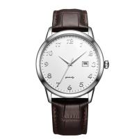 China Leather Straps Chronograph Wrist Watch 42mm Dial 220mm Belt for sale