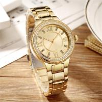 China Aolly Case Women Quartz Wrist Watch Diamond Set Steel Belt 20cm Strap for sale