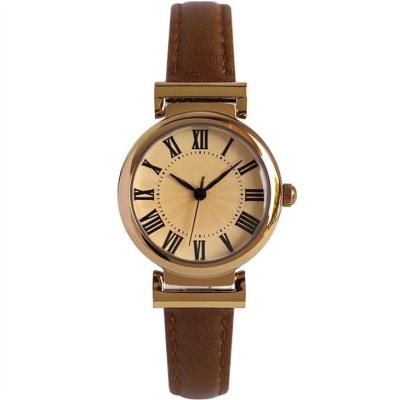 China Roman Numerals Belt Quartz Battery Wristwatches Mineral Glass 30m Waterproof for sale