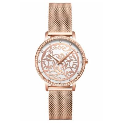 China 16mm Strap Genuine Diamond Quartz Watch Japanese Movement Engraved for sale