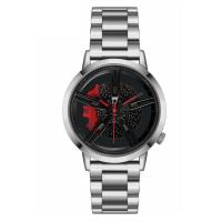 China 20mm Strap Stainless Steel Quartz Wrist Watch Skeleton Dial Male Steel ROHS for sale