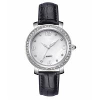 China Zircon Dial Genuine Diamond Quartz Watch 280mm Length ROHS For Women for sale