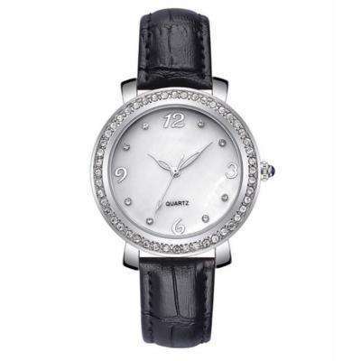 China Zircon Dial Genuine Diamond Quartz Watch 280mm Length ROHS For Women for sale
