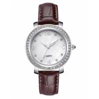 China Zircon Dial Genuine Diamond Quartz Watch 280mm Length ROHS For Women for sale