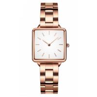 China 34mm Dia Women Quartz Wrist Watch Waterproof 16mm Strap Alloy Case for sale