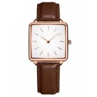 China 34mm Dia Women Quartz Wrist Watch Waterproof 16mm Strap Alloy Case for sale
