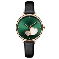 China Rhinestone Leather Diamond Quartz Watch Plexiglass Mirror 9mm Case for sale