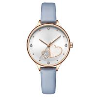 China Rhinestone Leather Diamond Quartz Watch Plexiglass Mirror 9mm Case for sale