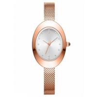 China Insurance Buckle Mesh Strap Quartz Watch 30m Waterproof 8mm Dial for sale