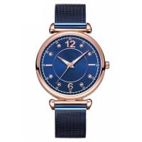 China Ladies Mesh Belt Diamond Luminous Watch Waterproof Metal  226mm Perimeter 3ATM for sale