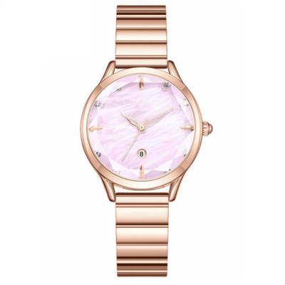 China 10mm Dial Stainless Steel Quartz Wristwatch Date Magic Shell 15mm Strap for sale