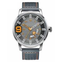China 48mm Dial Male Quartz Watch Luminou Rotating Calendar Leather Business ROHS for sale
