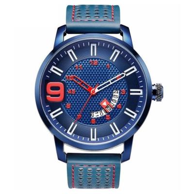China 48mm Dial Male Quartz Watch Luminou Rotating Calendar Leather Business ROHS for sale