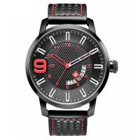 China 48mm Dial Male Quartz Watch Luminou Rotating Calendar Leather Business ROHS for sale