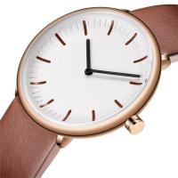 China OEM Leather Couple Quartz Watch Swiss Movement 50m Waterproof for sale