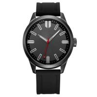 China Flawless Waterproof Silicone Male Watches Quartz Movement 41mm Dia for sale