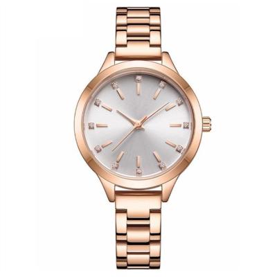 China 7.9mm Thickness Ladies Diamond Watch 3ATM Three Pin Waterproof for sale