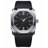 China 13mm Thickness Silicone Quartz Watch 2.5D Curved Square Calendar Tape for sale