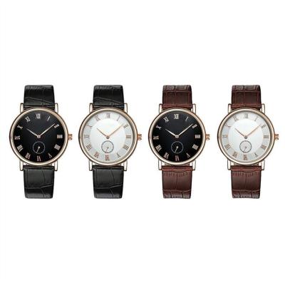 China Textured Leather Genuine Diamond Quartz Watch 40mm Dia PE21 Male Sports for sale