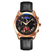 China Multifunctional Triple Date Moonphase Watch Waterproof For Men for sale