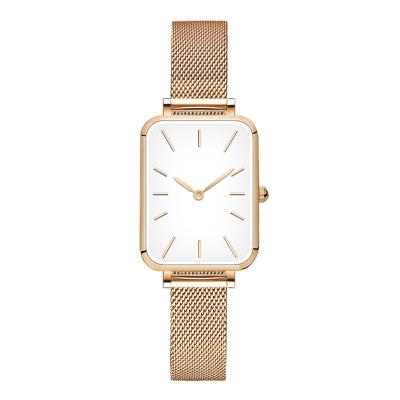 China Furnace vacuum plating Square Ladies Analog Watch With Miyota 2035 Movement for sale