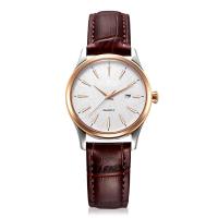 China 30M Waterproof Top Layer Cowhide Leather Couple Watch for sale