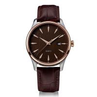 China 30M Waterproof Top Layer Cowhide Leather Couple Watch for sale