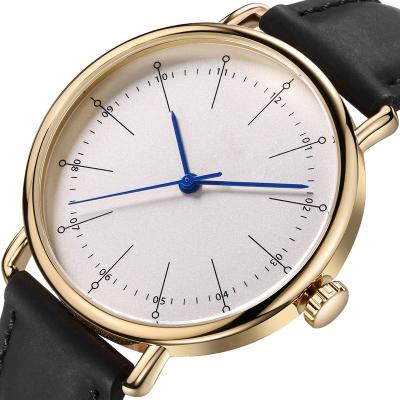 China Perimeter 245mm Minimalist Mens Leather Chronograph Watch 3ATM Waterproof for sale