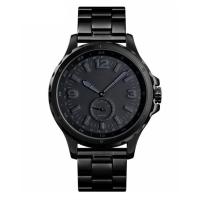 China IP Black Electroplating Mens Quartz Watch Small Dial With 22mm SS Strap for sale