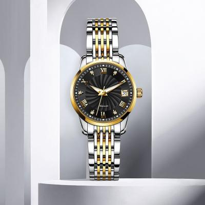 China Diamond Waterproof Woman Modern Sophisticate Watch Mechanical Business for sale